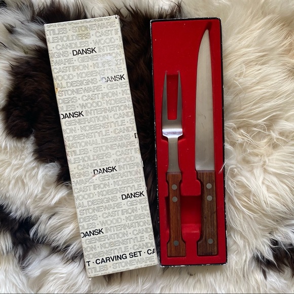 Dansk | Dining | Dansk Vintage 97s Mid Century Dutch Carving Set In ...